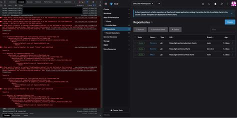 info banner on cluster repo list page does not close when prompted · issue 4359 · rancher