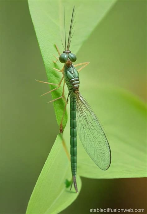 Mayfly In Green Dress Stable Diffusion Online