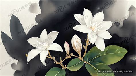 AI创作图茉莉花花苞nipic 昵图网