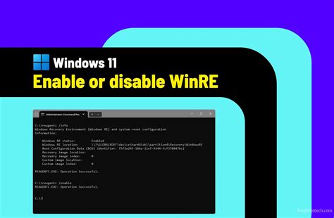 How To Enable Or Disable WinRE On Windows 11 10 Pureinfotech