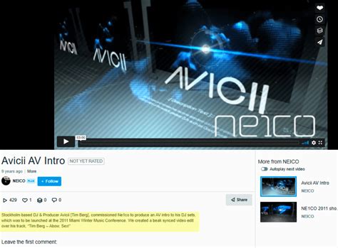 Tim Berg Abow Sex — Has A Commissioned Video By Avicii R Avicii