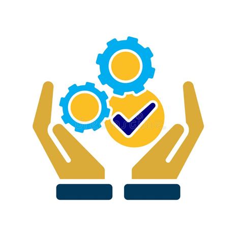 Ai Icon Ai Personal Assistant In Two Hand Task Automation Two Gears Moving With Automatic