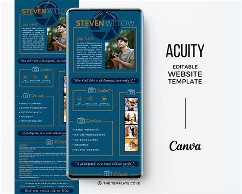 Canva Acuity Scheduling Layout Acuity Template Photography Diy