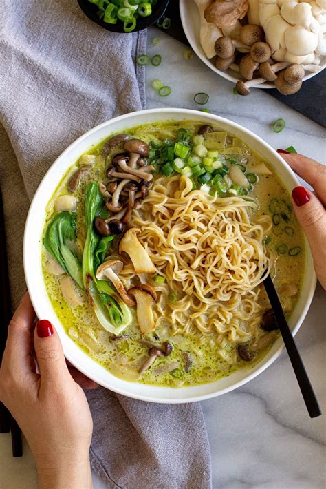 Mushroom Miso Ramen Noodle Soup Foodbyjonister