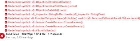 V8 Static Library Compiling Error · Issue 10521 · Cocoscocos Engine