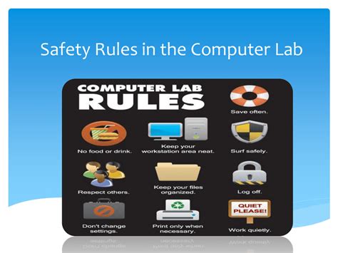 Safety Rules In The Computer Lab