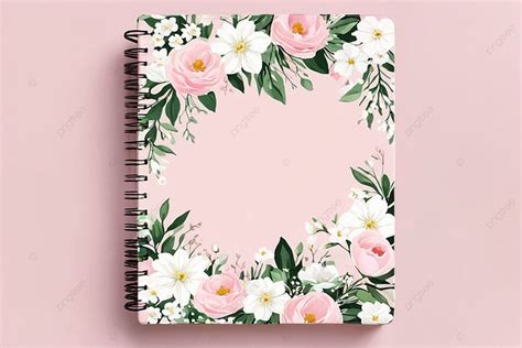 Beautiful Diary Template With Flower Border Background Diary Template With Flower Border Diary