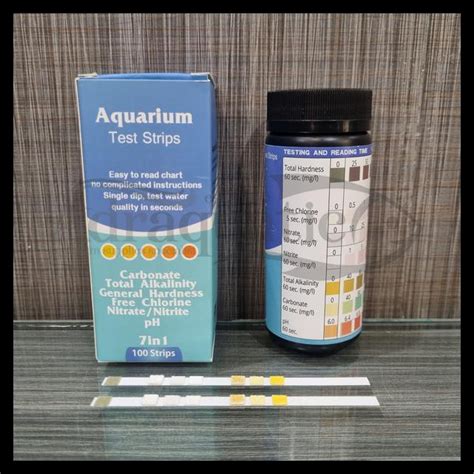 Jual 2 Strip Alat Ukur Tes Kadar Ph Nitrit Nitrat Klorin Alkalinity