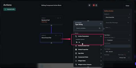 Missing Action Parameters In Action Blocks
