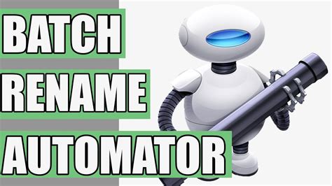 Batch Rename Files On A Mac With Automator Youtube