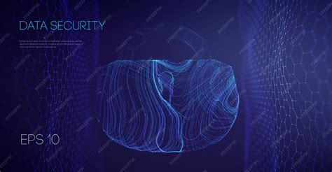 Premium Vector Data Security Binary Lock Alarm Locks Server Data