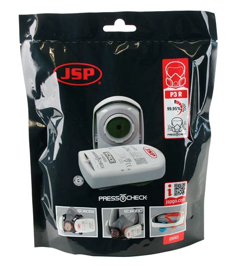Respiratory Protection Jsp P3 Filters For Force 8 Half Mask And Force 10 Press To Check