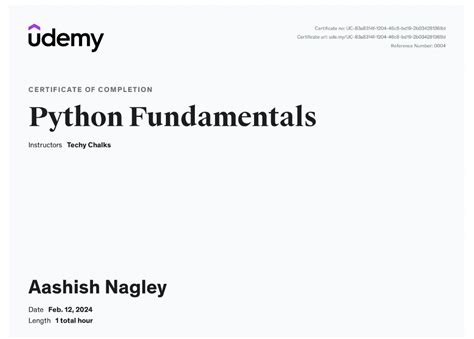aashish nagley on linkedin python certification udemy learningjourney