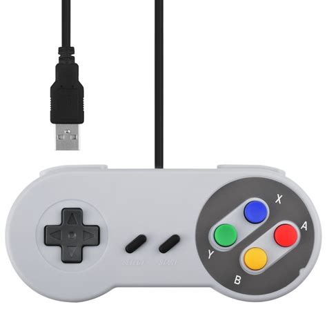 Classic Snes Sfc Style Retro Game Usb Controller Gamepad Joystick Joypad For Pc Mac Windows