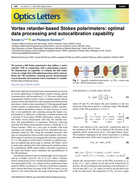 Vortex Retarder Based Stokes Polarimeters Optimal Data Processing And Autocalibration