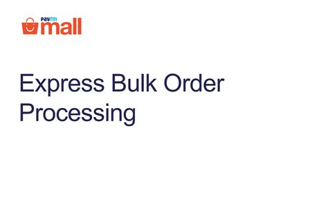Express Bulk Order Processing Pdf Browsers Computer Software And