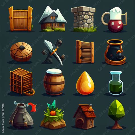 2d Game Asset Pack 2d Platformer Game Assets 2d Game Asset Pack Stock Illustration Adobe Stock