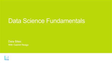 Data Fundamentals Gabriel Neagu
