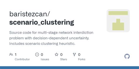 Github Baristezcanscenarioclustering Source Code For Multi Stage