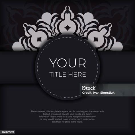 추상빈티지 장식이 돋보이는 기성용 초대장 카드 디자인 블랙과 실버 고급스러운 색상 배경과 벽지로 사용할 수 있습니다 우아하고 고전적인 벡터 요소 0명에 대한 스톡 벡터 아트