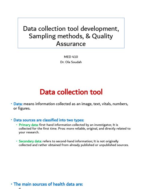 Data Collection Tool Development Pdf Sampling Statistics