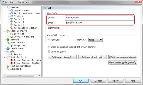 10a How To Set User Name And Email In Tortoisegit