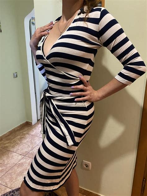 Сукня плаття міді у полоску платье миди від Tommy Hilfiger — ціна 600 грн у каталозі Сукні міді