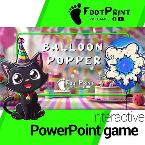 PowerPoint Game Template Balloon Popper By FootPrint PPT Games