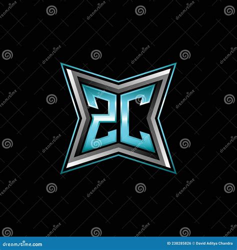 ZC Logo Monogram Geometric Modern Design Stock Vector Illustration Of Elegance Logos