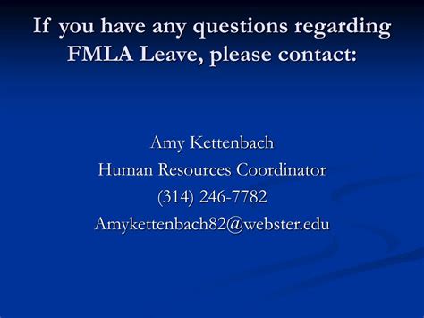 PPT FMLA OVERVIEW AND INSTRUCTIONS PowerPoint Presentation Free Download ID 4109769