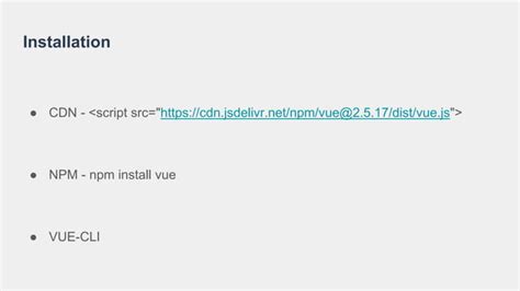 vue introduction ppt