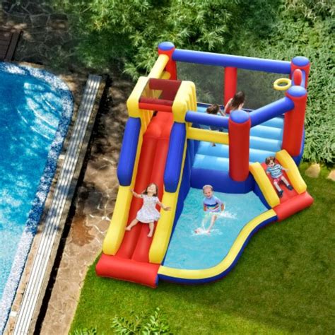 Inflatable Water Slide Bounce House Bouncing Castle W 480w Blower 1