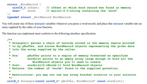 This Is A C Program It Will Read A Memory To Produce Chegg Com
