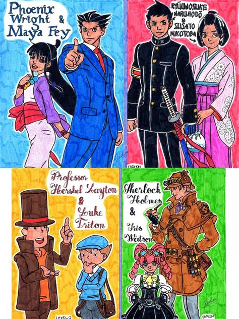 Crossover Ace Attorneys Assistants And Friends By Lanalombax On