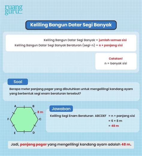 Cara Mencari Keliling Segi Banyak Matematika Kelas 6