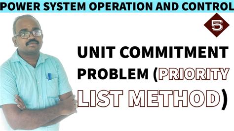 Unit Commitment Problem Priority List Method Problem 2 Youtube