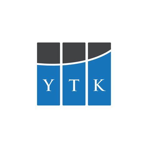 Ytk Letter Logo Design On White Background Ytk Creative Initials