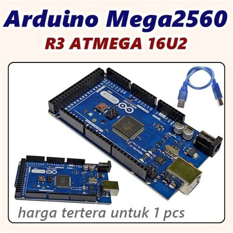 Jual R3 Atmega Arduino Mega 2560 16u2 Compatible Board Usb Cable Kota Semarang Mega