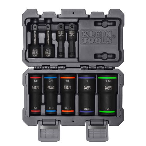 2 In 1 Impact Flip Socket Set 5 Piece 66055 Klein Tools
