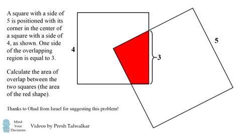 The Overlapping Squares Riddle Mind Your Decisions