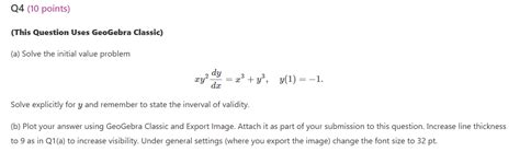 Solved Q4 10 ﻿pointsthis Question Uses Geogebra