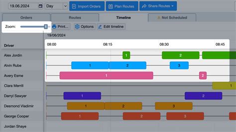 View And Configure The Timeline Optimoroute Help Center
