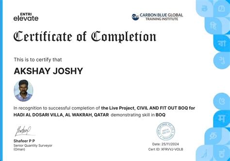 akshay joshy on linkedin continuouslearning quantitysurveying