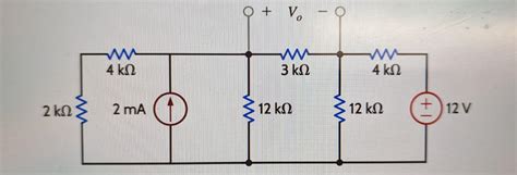 Solved Use Source Transformation To Find Vo