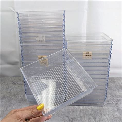 Set Of Square Plastic Bins Set Of Square Plastic Bins