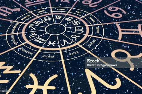 조디악 서클은 우주 공간에서 2개의 레이어로 배열되어 있습니다 각각 점성술 표지판과 집 이름이 있습니다 별자리의 개념에 대한