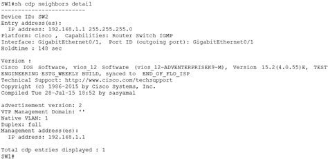 Cisco Discovery Protocol Cdp Cisco Community