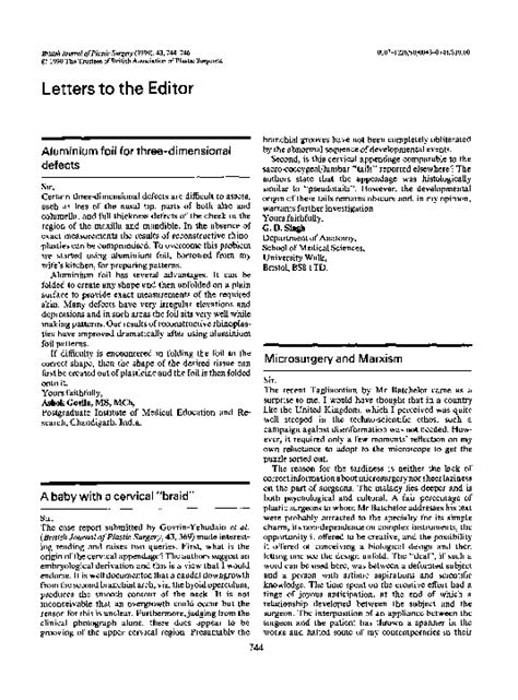 Pdf Aluminium Foil For Three Dimensional Defects