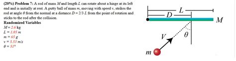 Solved A What Is The Initial Angular Momentum Of The Chegg