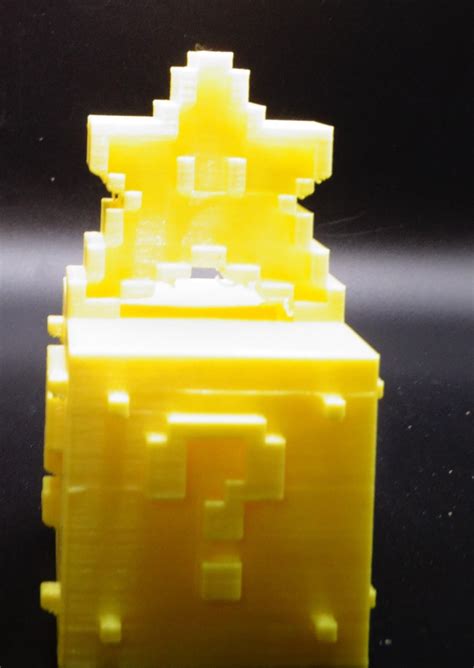 Mario Bit Question Block With Star Etsy